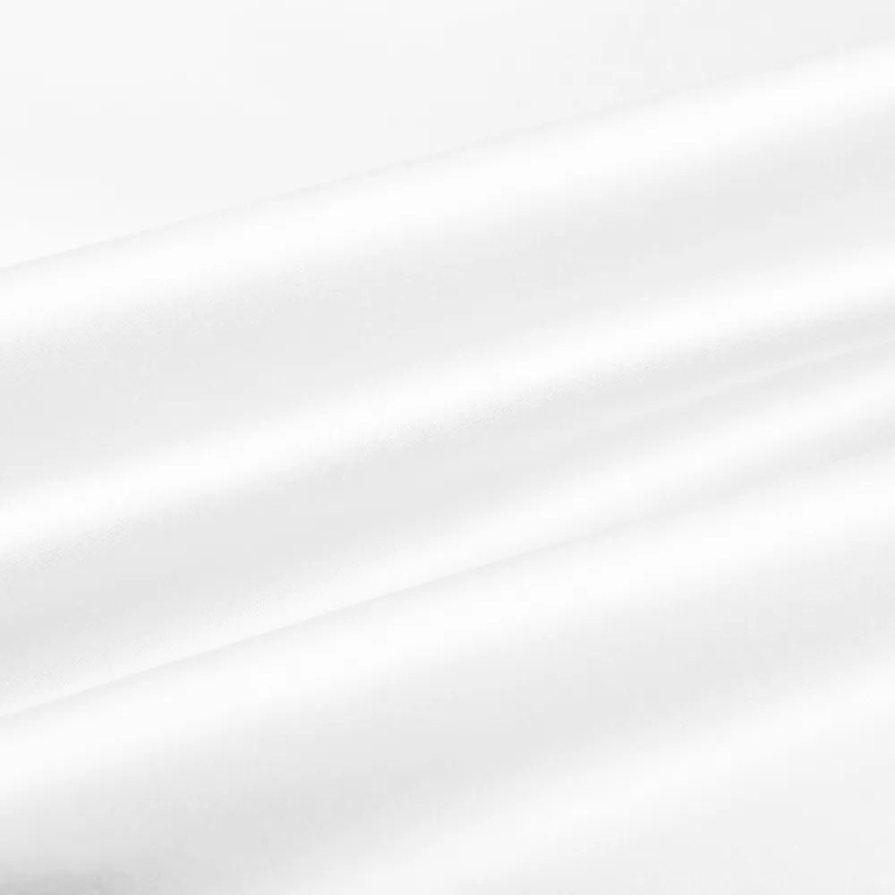 Látka polyesterový satén LUX-040 Bílá - šířka 150 cm