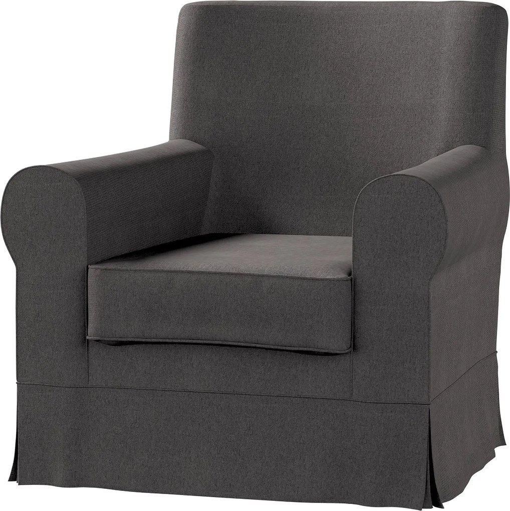 Potah na křeslo IKEA Ektorp Jennylund barva šedá látka pletený vzor