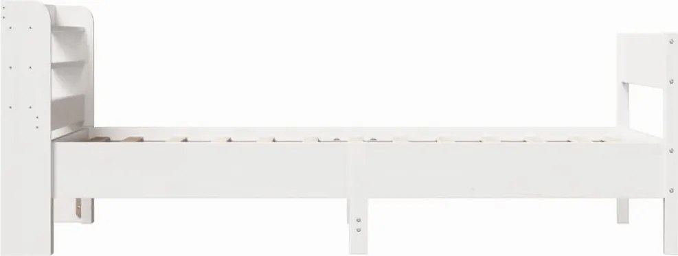 Postel bez matrace bílá 75 x 190 cm masivní borovice 3306952
