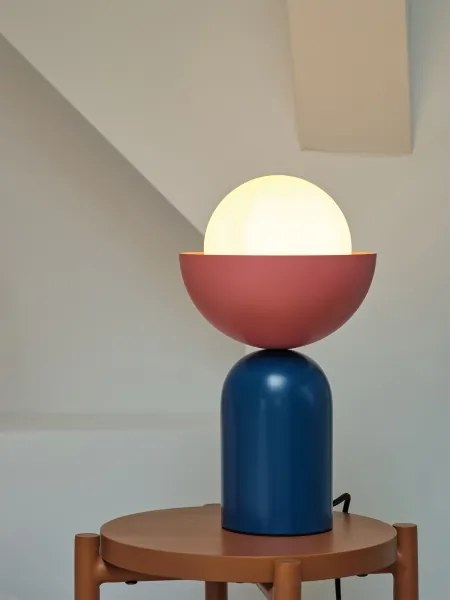 Osram - Stolní lampa DECOR BOWL 1xE14/25W/230V modrá/růžová
