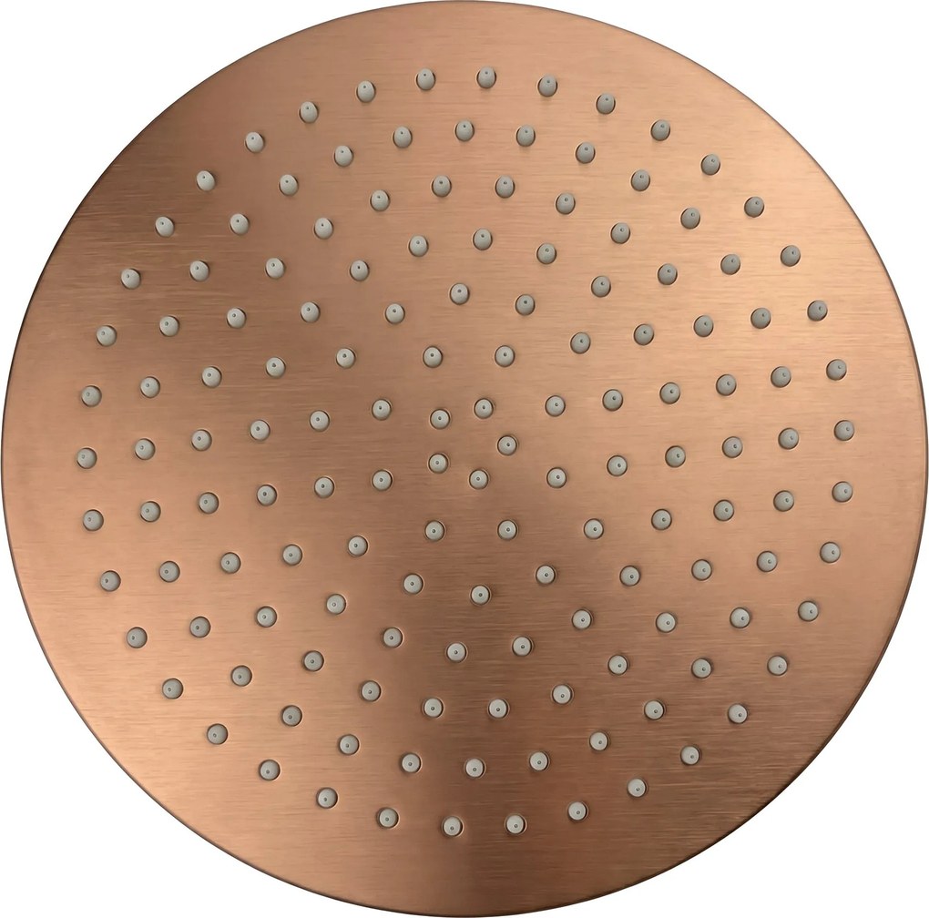 Rea Rea, kulatá dešťová sprchová hlavice, JS-P014BRG, 30cm, měděná matná, REA-P8605