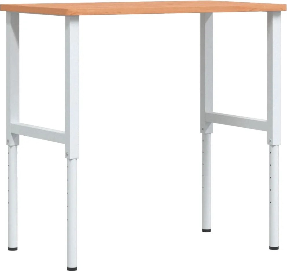 Pracovní stůl 100 x 60 x (71,5–98) cm masivní buk obdélníkový 3309706