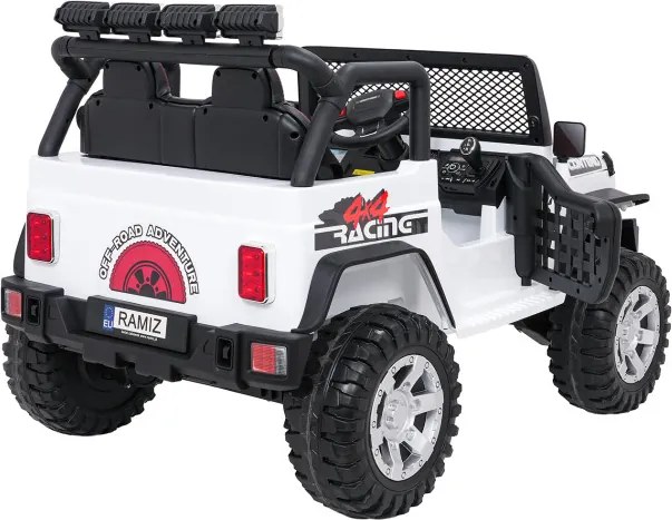 Elektrické autíčko Jeep BEAST 4x4 bílé