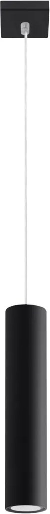 Sollux Lighting Závěsná lampa LAGOS 1 černá