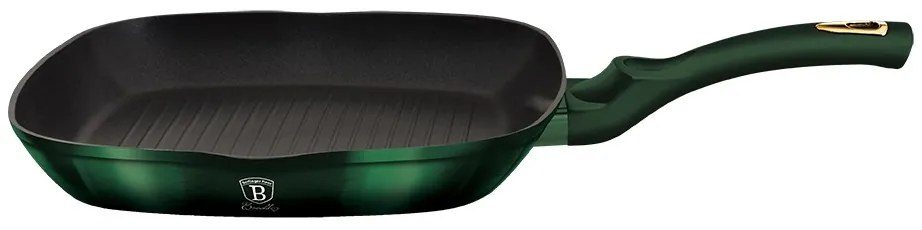 BERLINGERHAUS Pánev grilovací s titanovým povrchem 28 cm Emerald Collection BH-6050