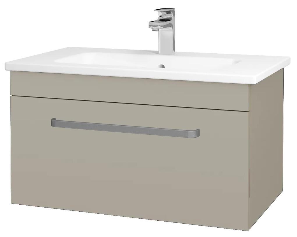 Dřevojas Koupelnová skříň ASTON SZZ 80 Varianta: N01 Bílá lesk / Úchytka T01 / D09 Arlington