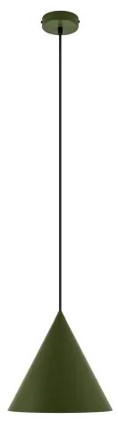 Lustr na lanku ETNA II 1xE27/15W/230V pr. 25 cm zelená