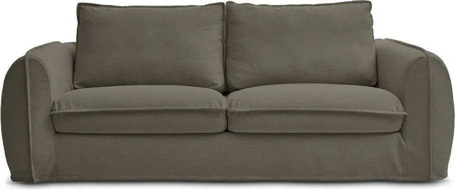 Taupe pohovka na každodenní spaní/rozkládací 216 cm Archimede – Bobochic Paris