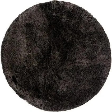 Obsession, Kusový koberec Samba 495 Anthracite kruh, 80x80 (průměr) kruh, šedá, ložnice