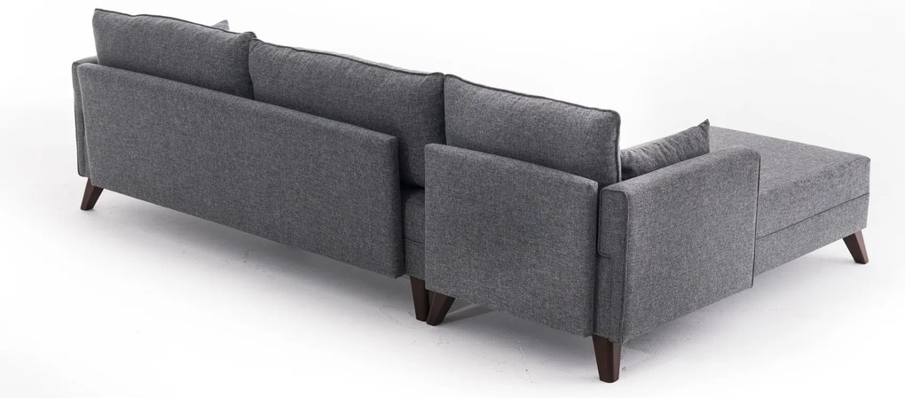 Hanah Home Designová pohovka BELLA šedá levá 275 cm 825BLC1503