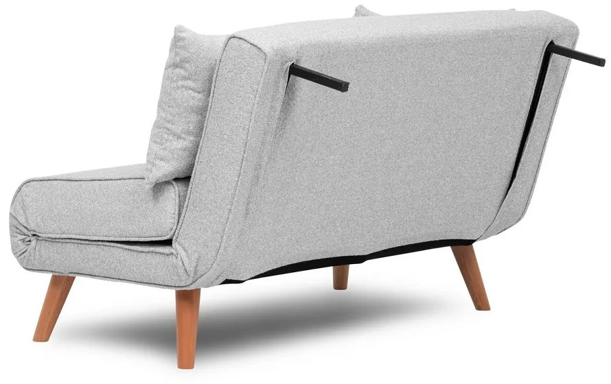 Designová rozkládací pohovka Felicitas 120 cm šedá