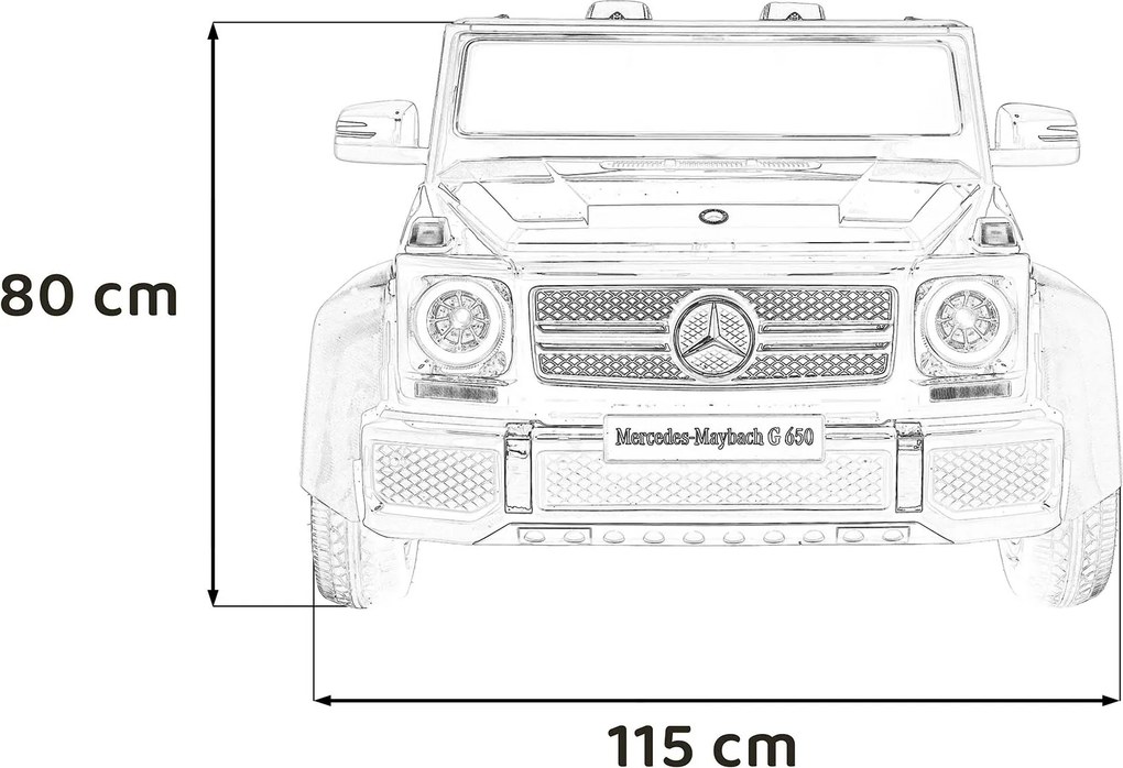 Ramiz Mercedes Benz Maybach G650 bílý