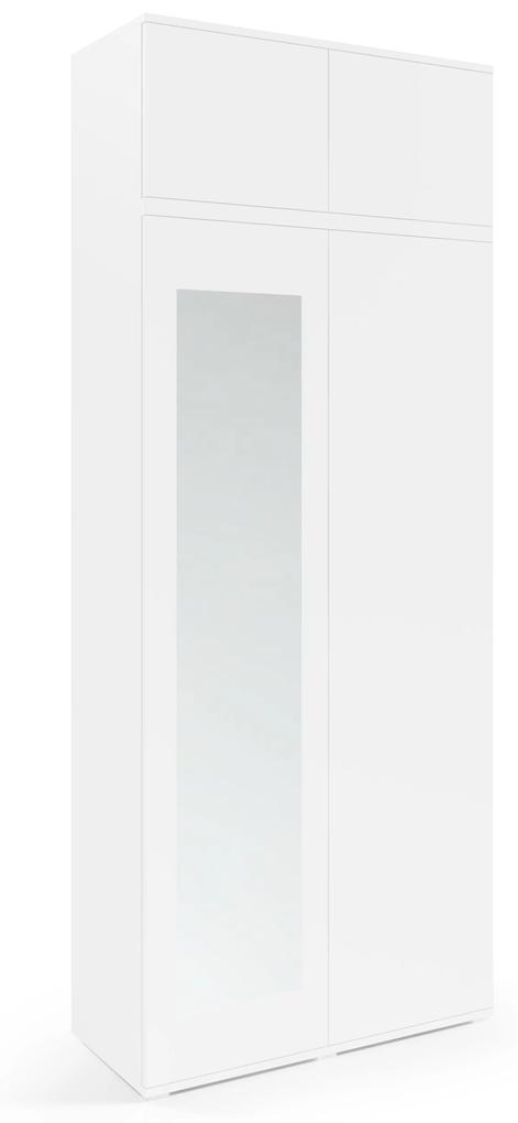 Eka Předsíňová stěna s čalouněnými panely Trinity 26 - Bílá / Krémová bílá 2301