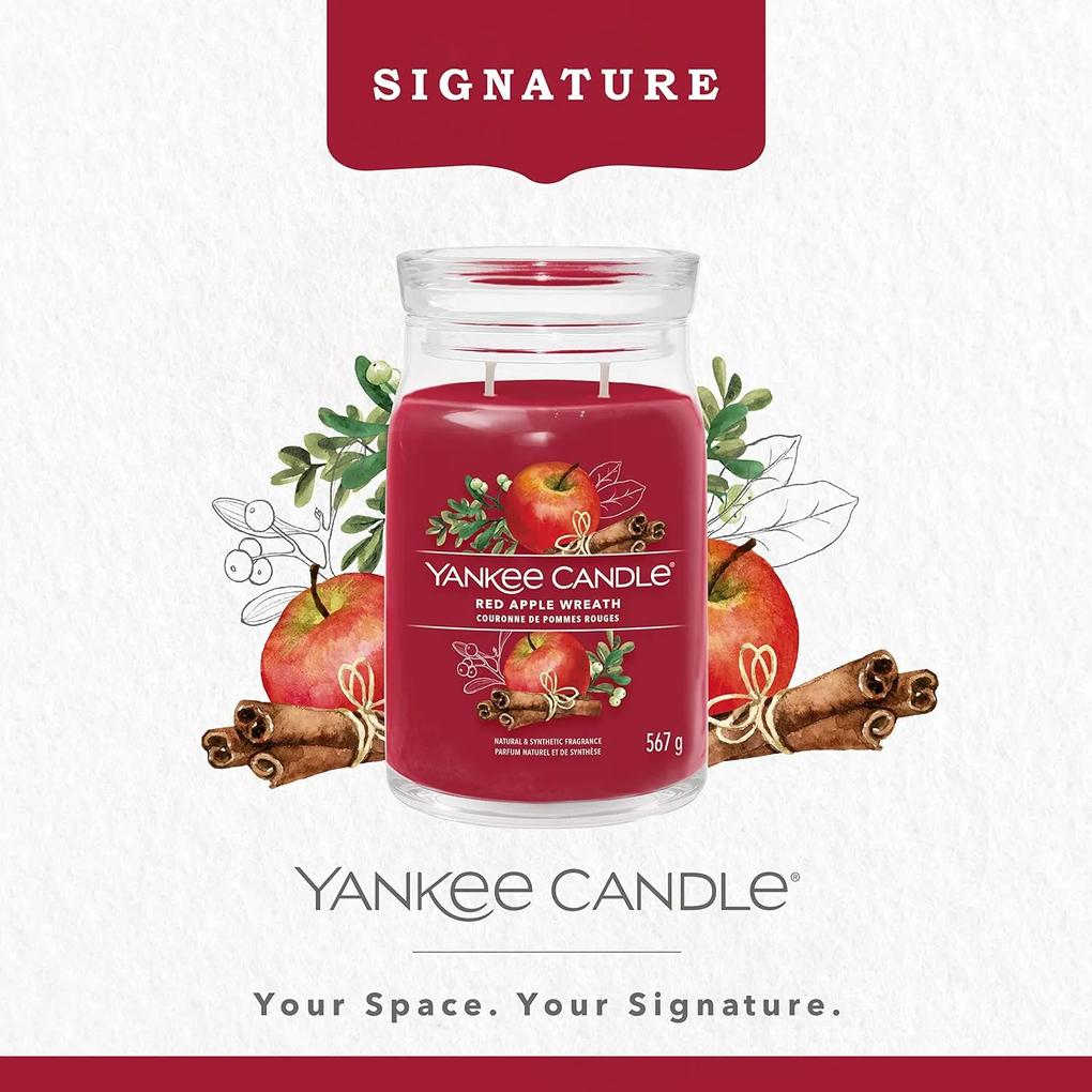 Yankee Candle vonná svíčka Signature ve skle velká Red Apple Wreath 567 g