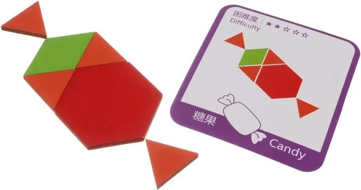 Dřevěné vzdělávací puzzle - geometrické tvary