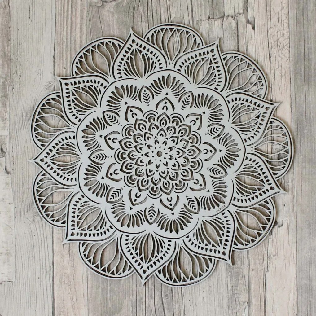 DUBLEZ | Vyřezávaná 3D Mandala - lotosový květ | Obraz