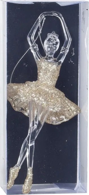 Baletka na stromeček – zlatá 17 cm