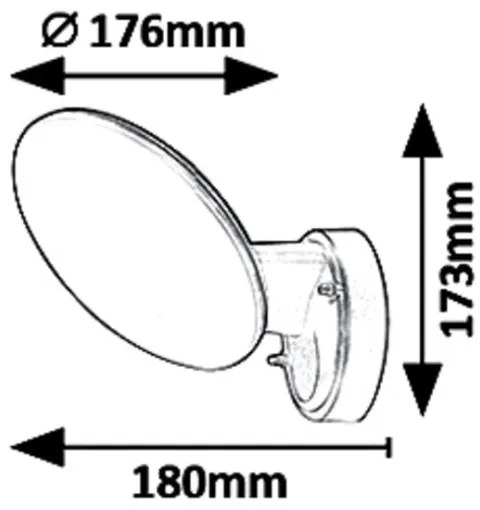 Rabalux 8134 - LED Venkovní nástěnné svítidlo VARNA LED/12W/230V IP54