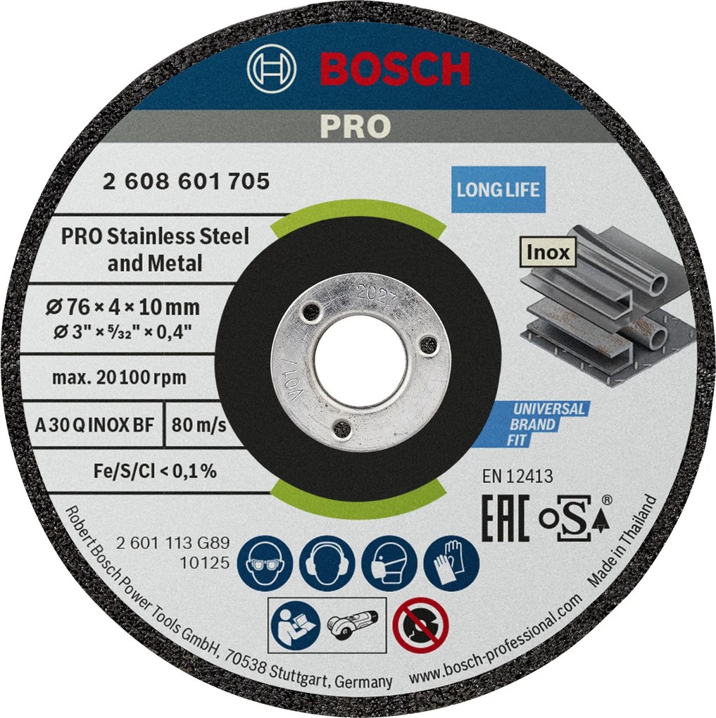 Brusný kotouč Bosch PRO 76x4x10 mm