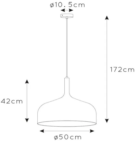 Lucide 30483/50/44 - Lustr na lanku ROZALLA 1xE27/60W/230V oranžová