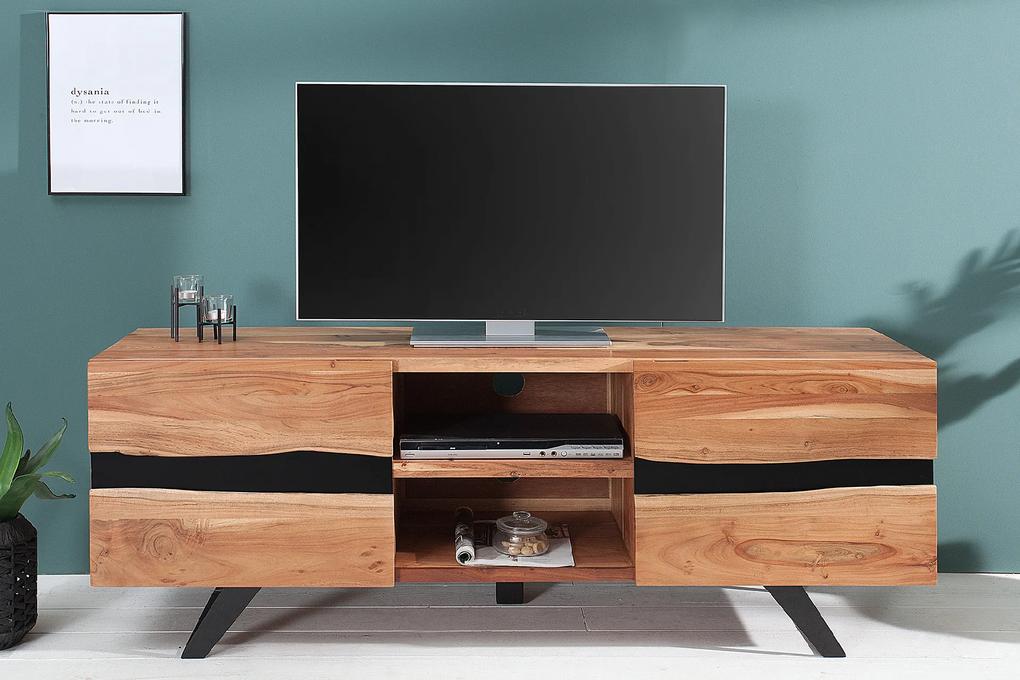 Noble Home Televizní stolek Javia, 160 cm, akácie