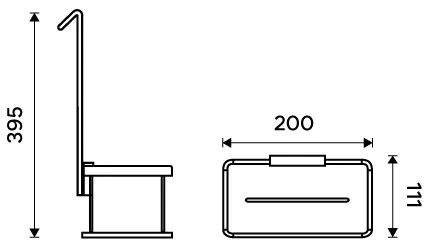 Nimco Drátěná police KIBO - Ki 14015H-B-26