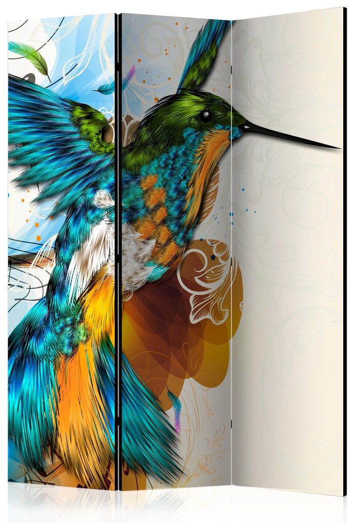 Artgeist Paraván - Bird's Music [Room Dividers] Velikosti (šířkaxvýška): 135x172