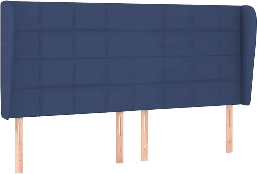 Box spring postel s matrací modrá 180x200 cm textil 3127987
