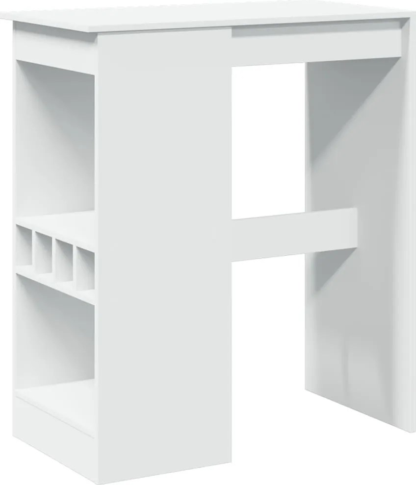 vidaXL Barový stůl s regály 90 x 47,5 x 103,5 cm kompozit [854337] Barva: kouřový dub