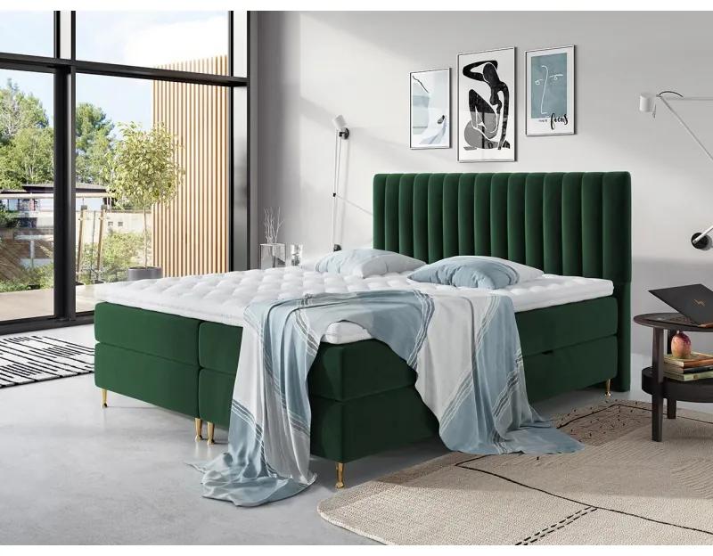 Kontinentální postel Ratel, Rozměr postele: 180 x 200 cm, Potah: Fresh 01