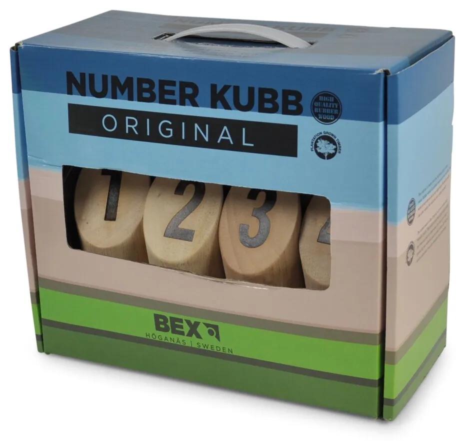 Kubb s čísly - (dřevěný)