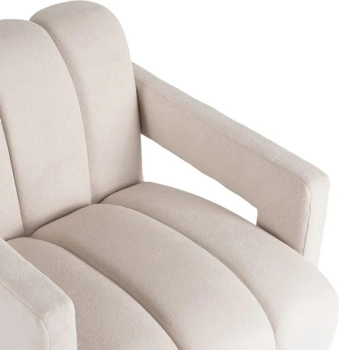 Designové křeslo Bender krémové