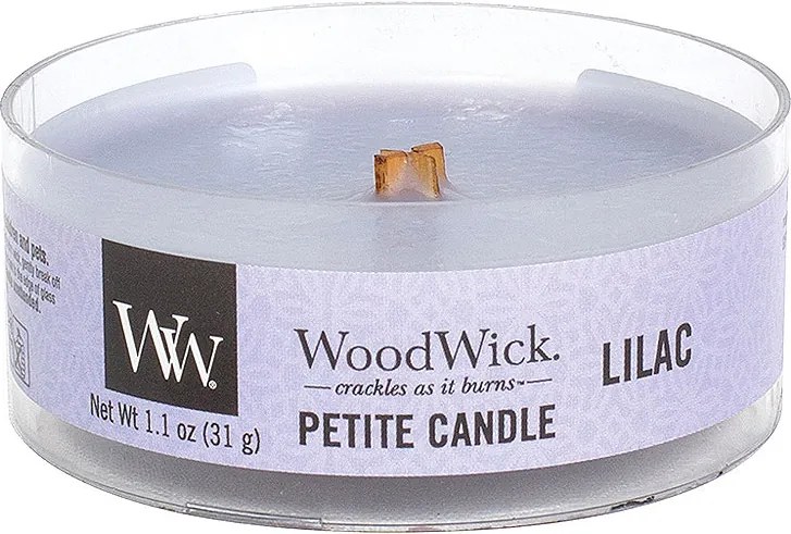 WoodWick – Petite Candle vonná svíčka Šeřík, 31 g