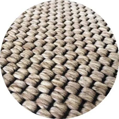 Vopi koberce Kusový koberec Nature světle béžový kulatý - 57x57 (průměr) kruh cm