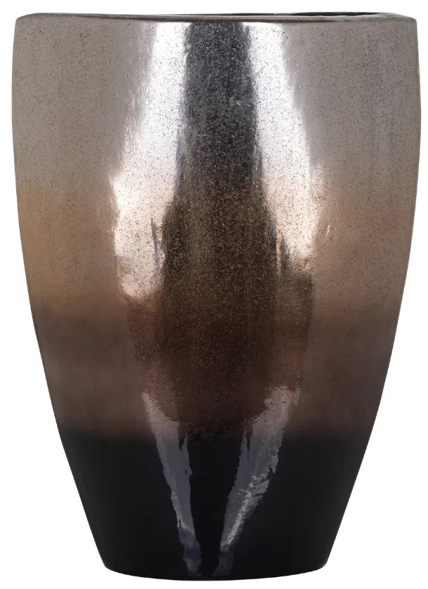 Hnědá kovová váza Richmond Iris 51 cm