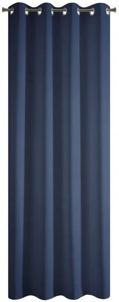 Luxusní závěs tmavě modré barvy do obývacího pokoje 175 cm