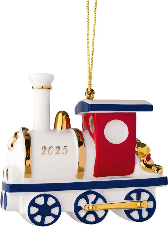 Villeroy&Boch Christmas Classics ozdoba Lokomotiva 2025 92 × 48 × 84 mm