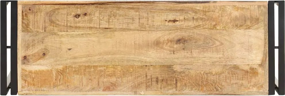 Konzolový stolek 90 x 30 x 75 cm hrubé mangovníkové dřevo 321096
