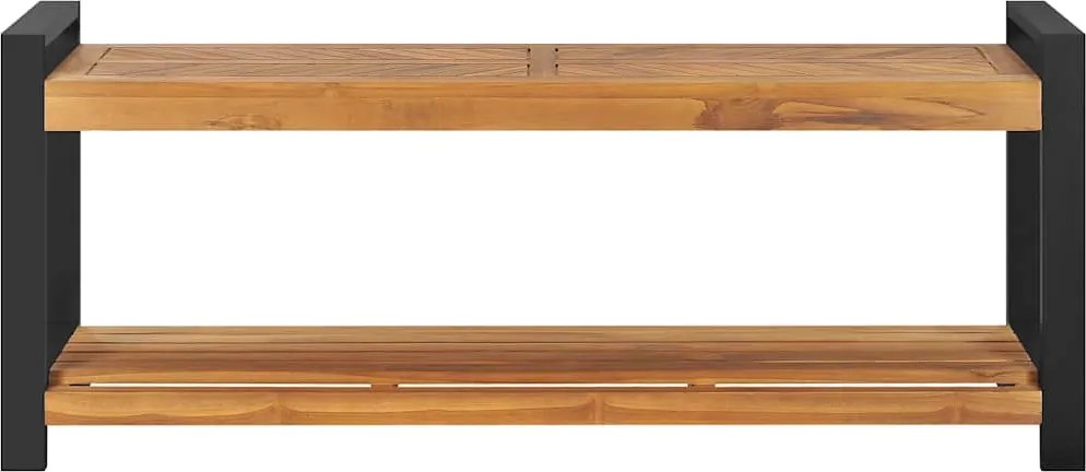 Lavice 120 cm masivní teakové dřevo 325274
