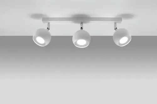 Stropní bodové svítidlo SOLLUX Oculare 3 GU10 3x40W bez zdroje SL.0439 bílá