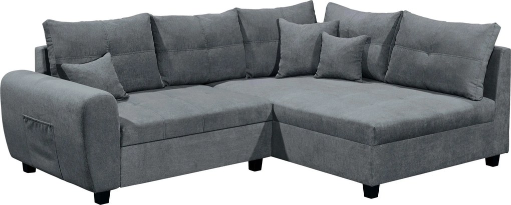 XXXLutz ROHOVÁ SEDAČKA, textil, kompozitní dřevo, antracitová MID.YOU - Sedací soupravy - 002220035601