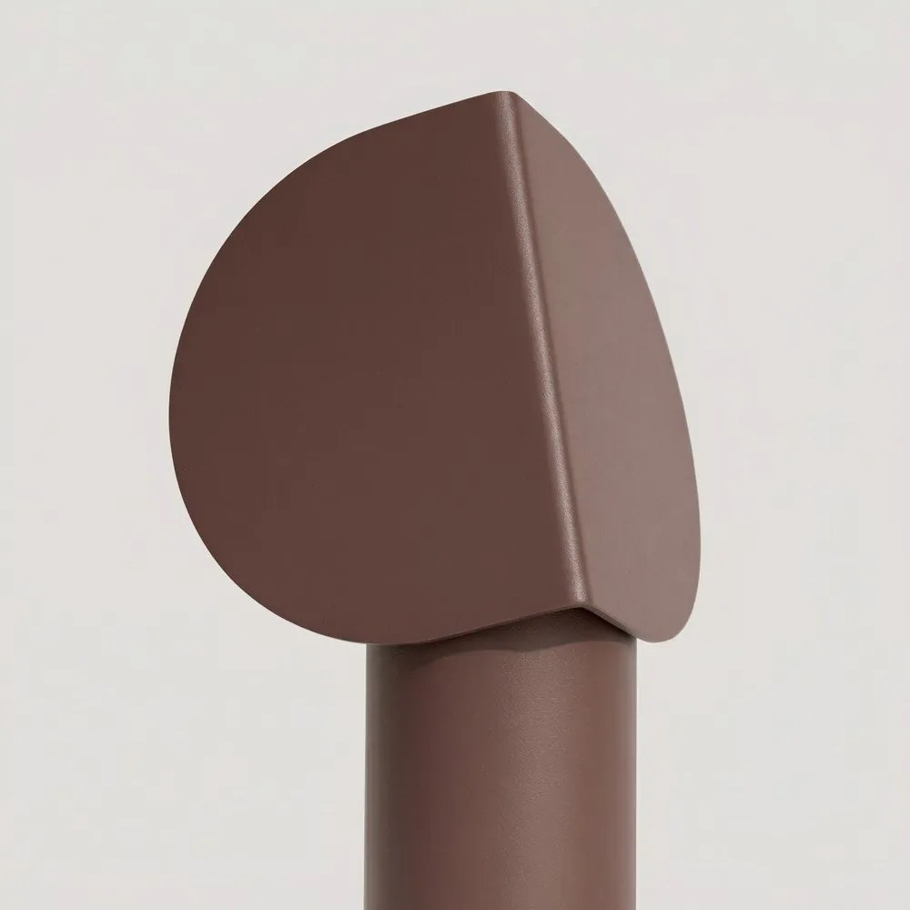 Hnědá hliníková LED stolní lampa (výška 15 cm) BISCUIT – Thoro