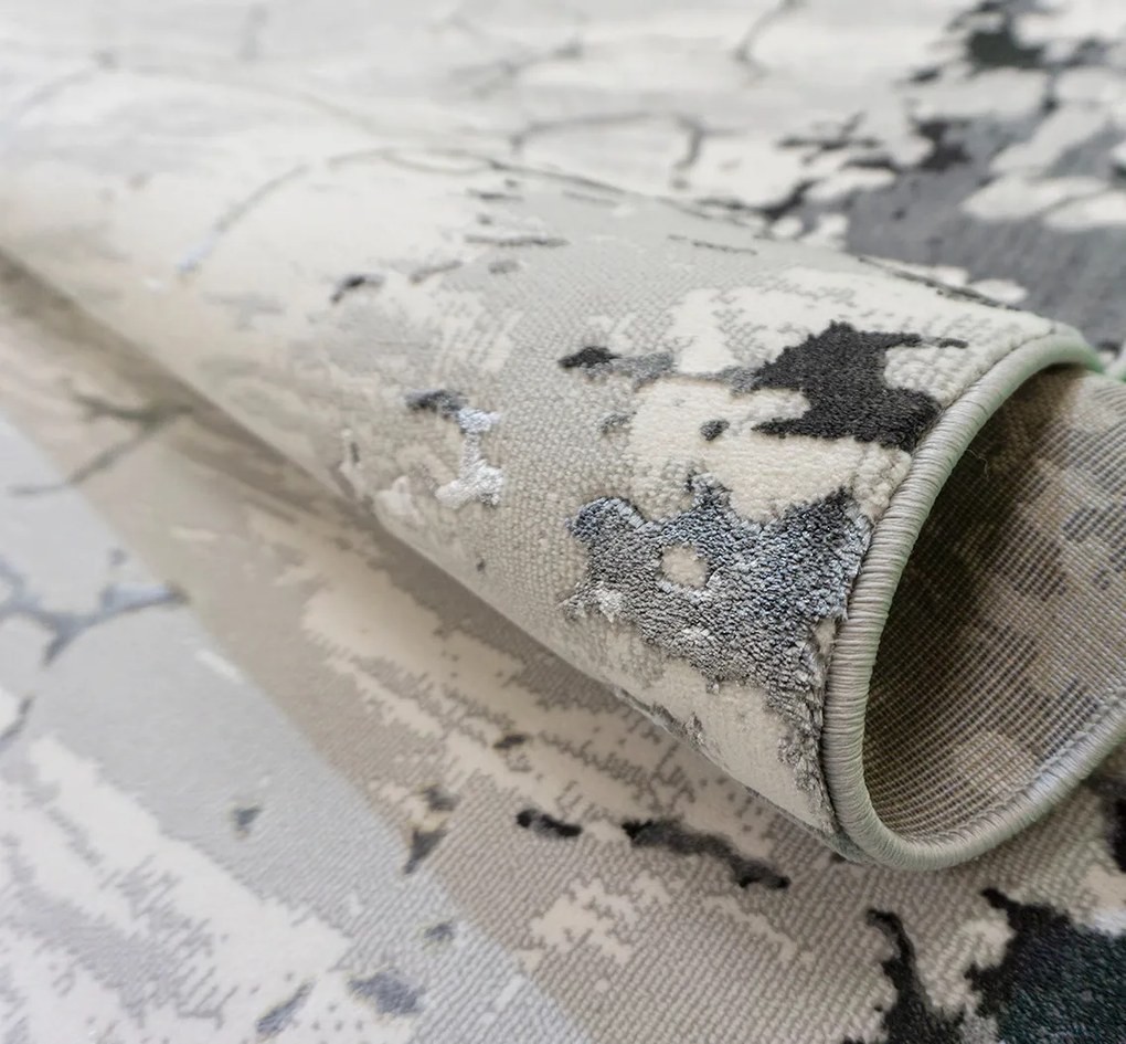 BE Koberec Allianz 6308 GREY - šedý obdélníkový Rozměr: 60x100 cm