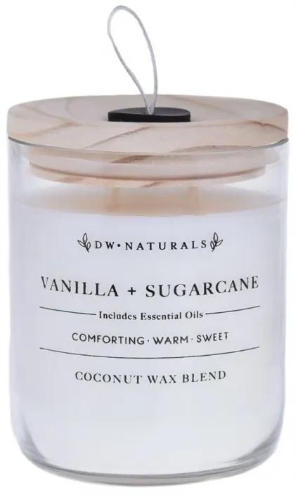 DW Home Vonná svíčka ve skle Vanilka a Cukrová třtina - Vanilla &amp; Sugar Cane, 17,7oz