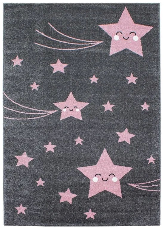 Ayyildiz, Dětský kusový koberec Kids 610 pink, 80x150, růžová, dětský pokoj Biano.cz