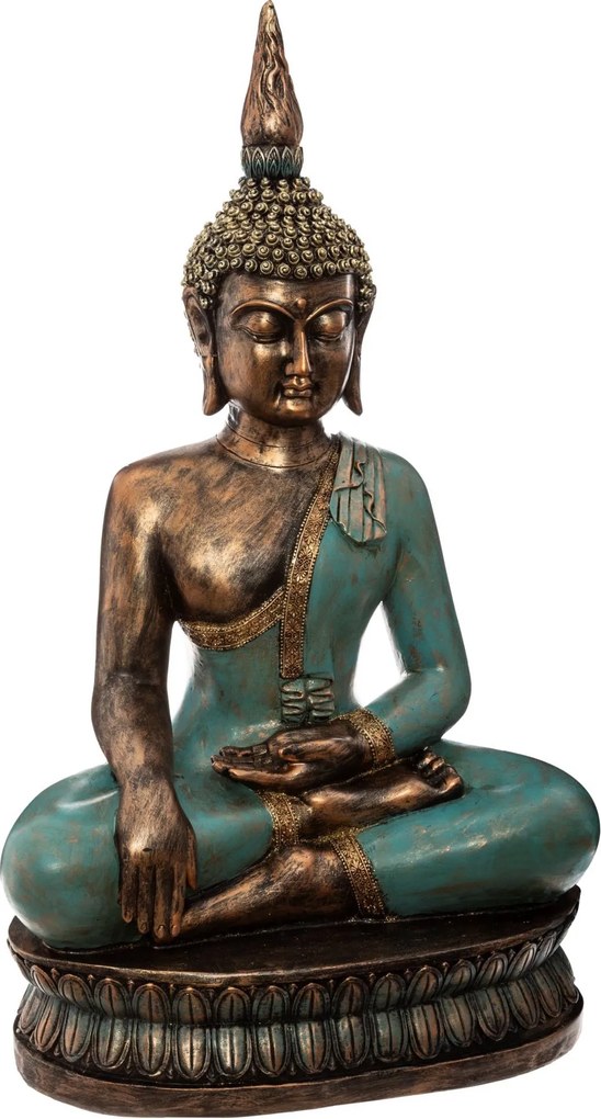 Postava Buddhy, polyresinová dekorace, výška 72,5 cm