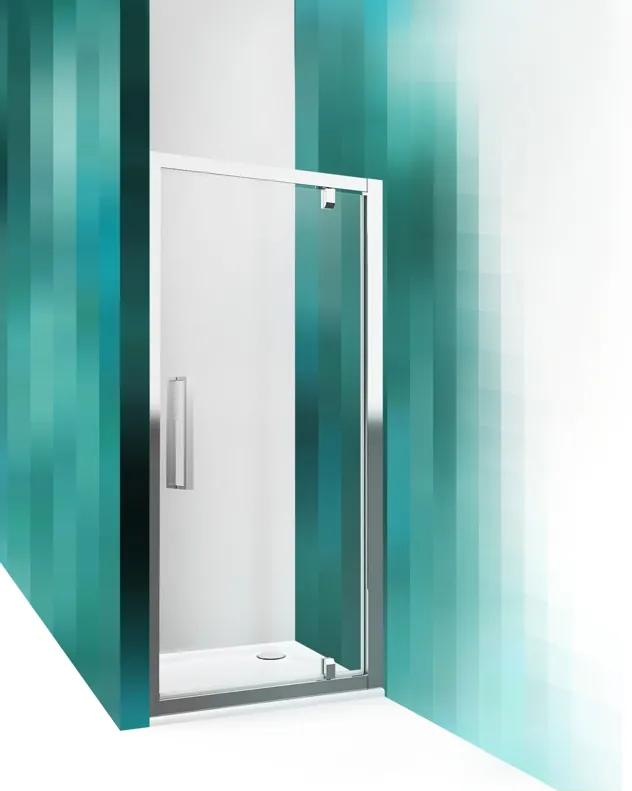 Sprchové dveře Roltechnik ECDO1N / 800 / 2050 - černý elox / transparent, 562-800000-05-02
