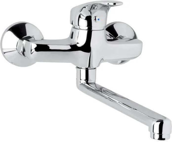 Mereo Mereo, Dřezová nástěnná baterie, Sonáta, s ramínkem plochým rovným 210 mm, chrom, CB302N