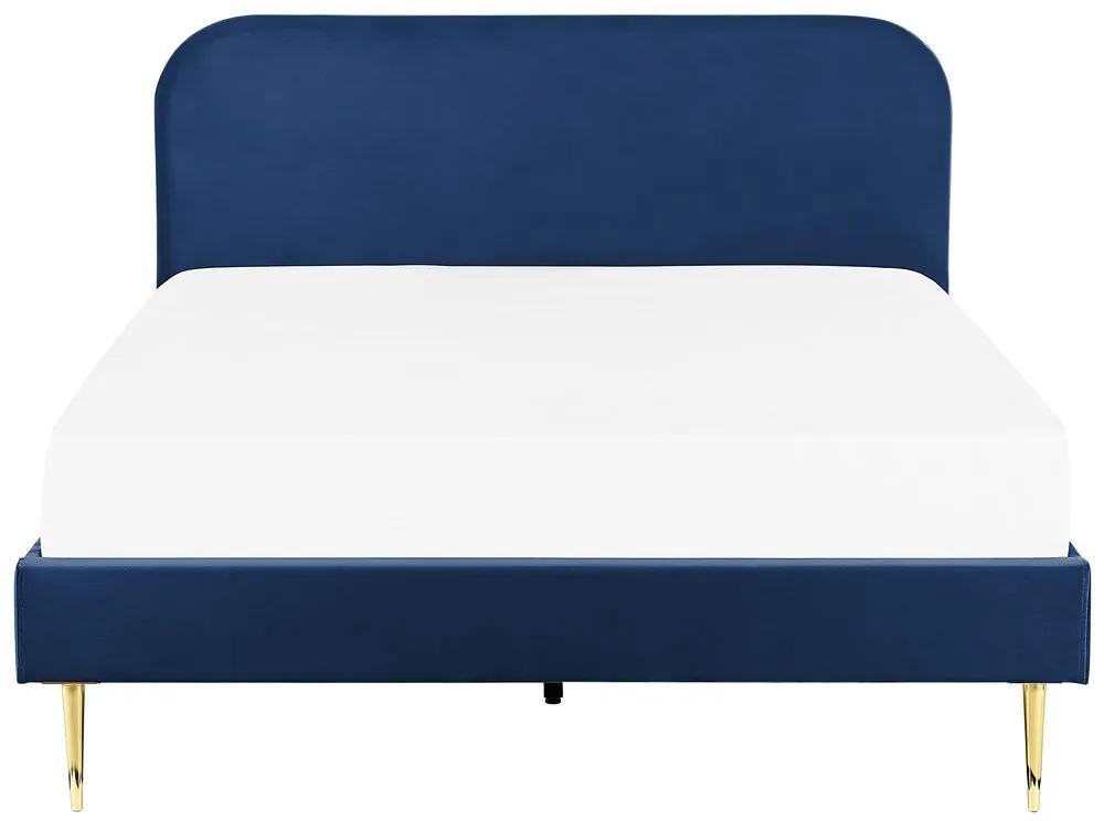 Manželská postel 180 cm Faris (modrá) (s roštem). 1078937