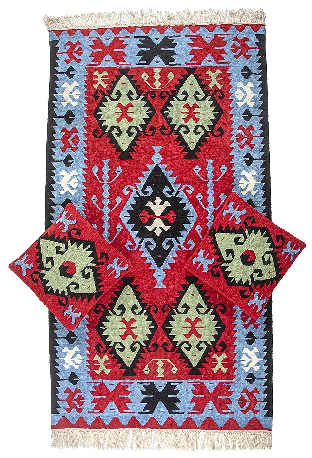 Vlněný Kilim "Kotel"